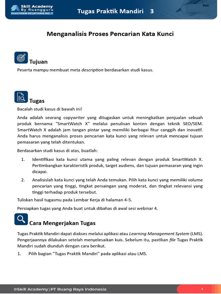 TPM3 Menganalisis Proses Pencarian Kata Kunci (FINDI ZEINUR RAHMAH) | PDF