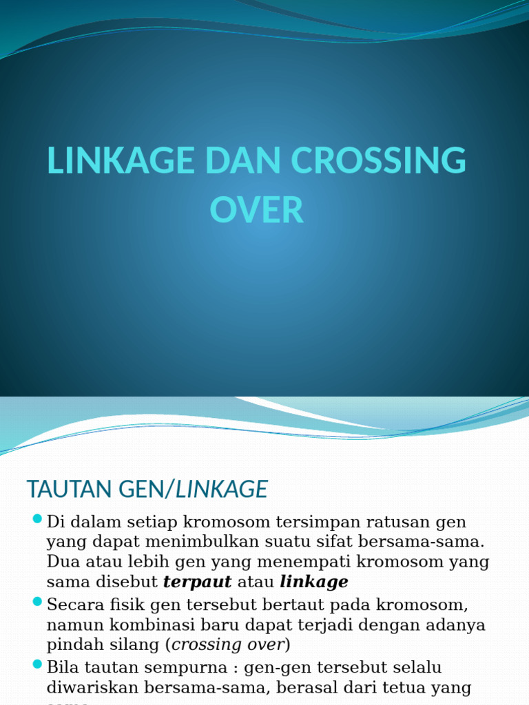 Linkage Dan Crossing Over | PDF