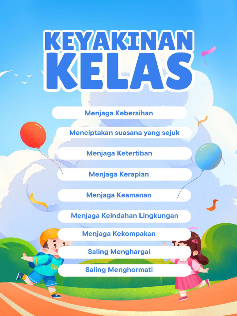 Poster Keyakinan Kelas | PDF