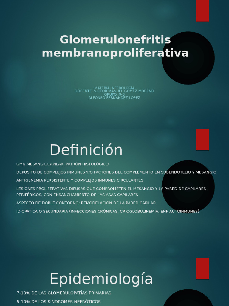 Glomerulonefritis Membranoproliferativa | PDF