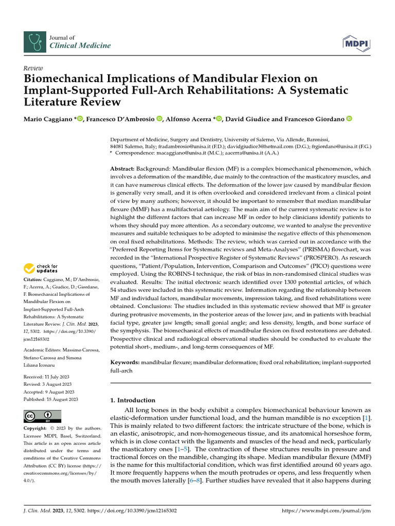Implicación Biomecanica | PDF