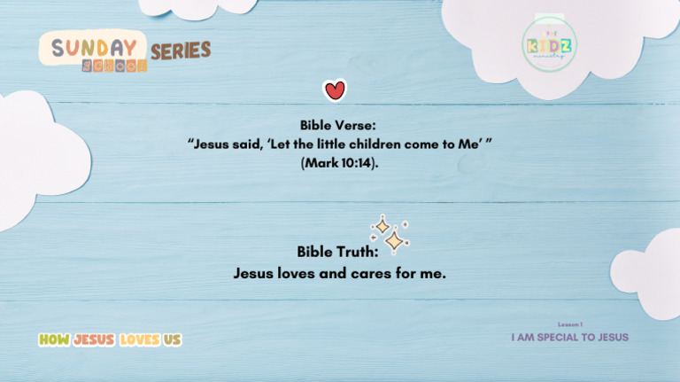 Sunday School Lesson 1 | PDF