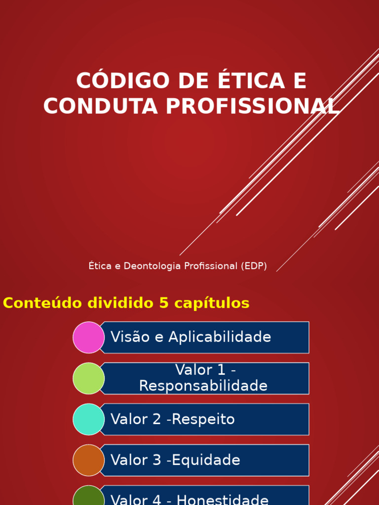 Código de Ética e Conduta Profissional | PDF
