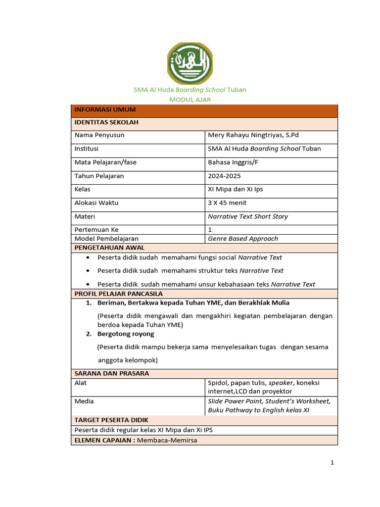 Modul Ajar BIG XI | PDF
