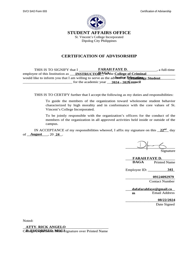 Form 003 (Done) | PDF