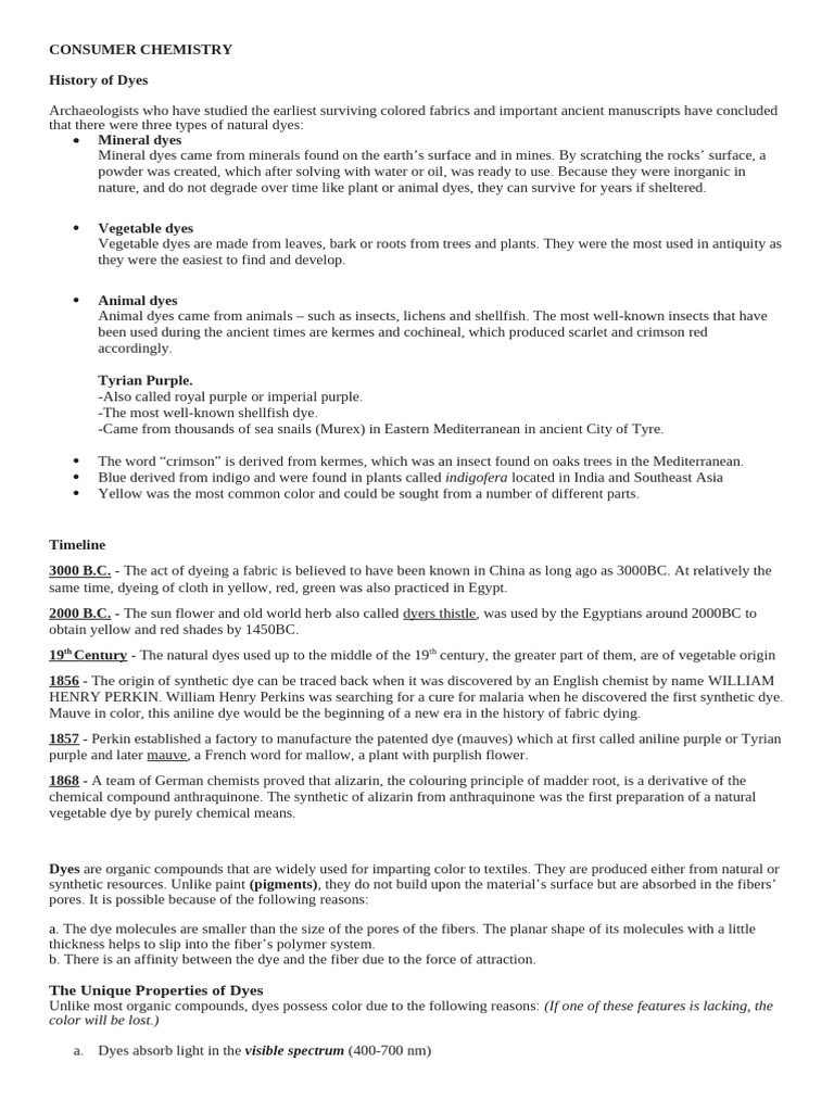 Consumer Chemistry | PDF