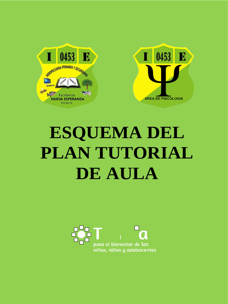 Esquema de Plan Tutorial de Aula I.E #0453 - 2024 | PDF