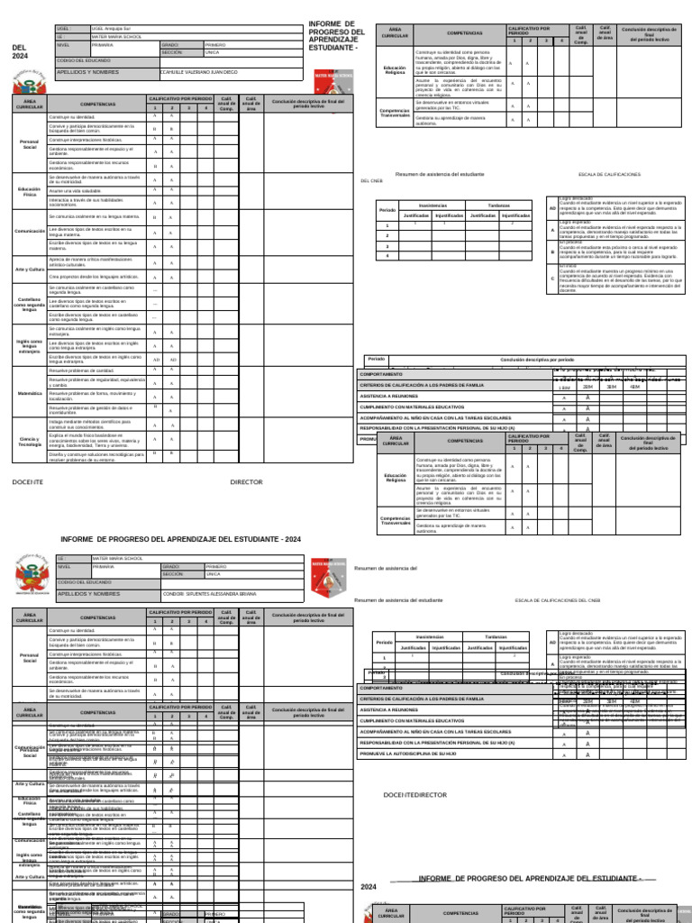 Libretas Mater Primer Grado | PDF