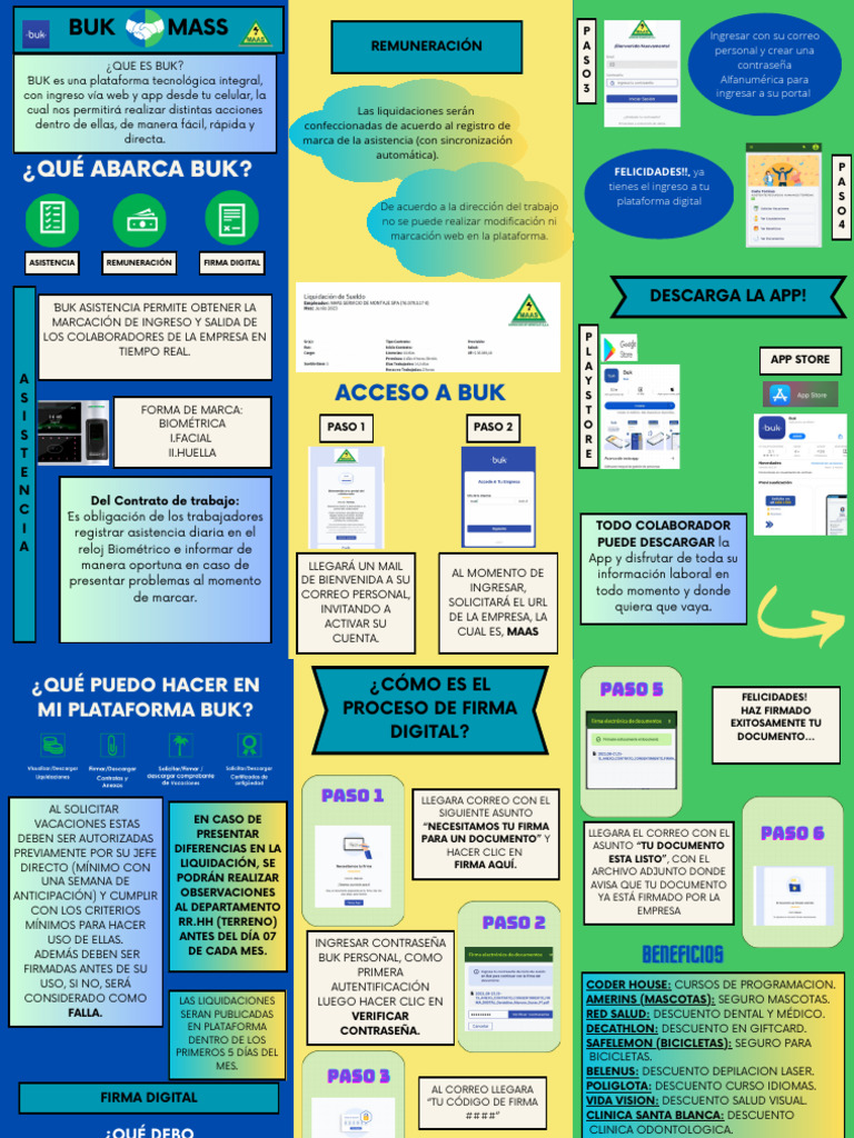 Triptico Implementacion Buk-Maas | PDF