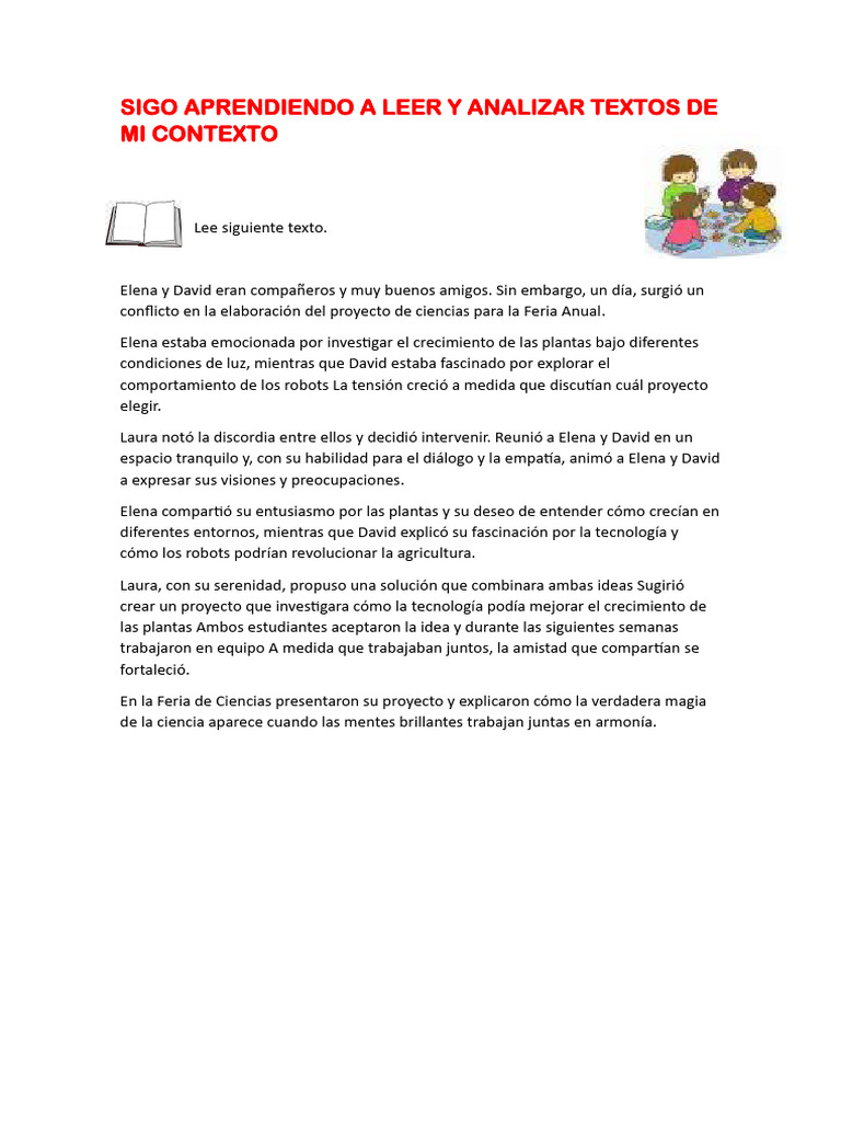 Sigo Aprendiendo A Leer y Analizar Textos de Mi Contexto | PDF