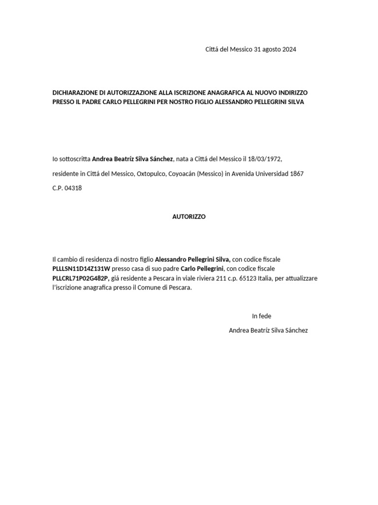 Anagrafica Ado | PDF