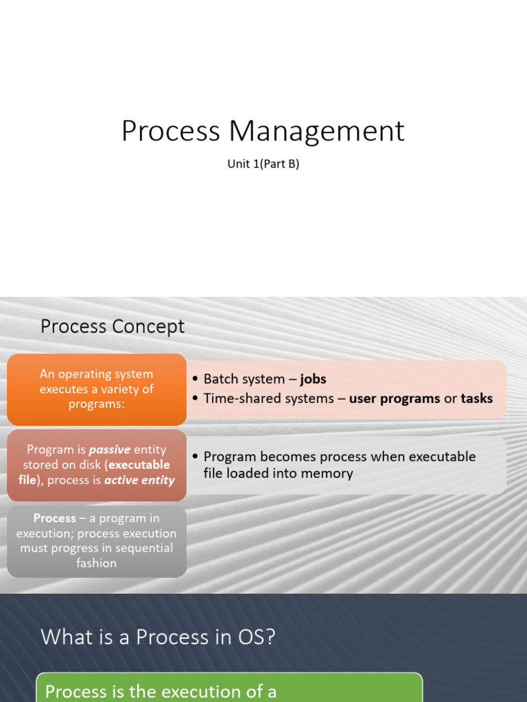 Process Management | PDF