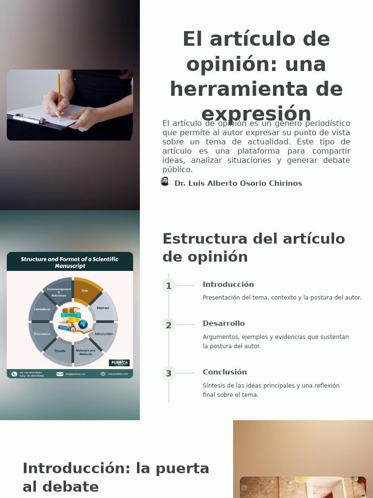 El Articulo de Opinion Una Herramienta de Expresion | PDF