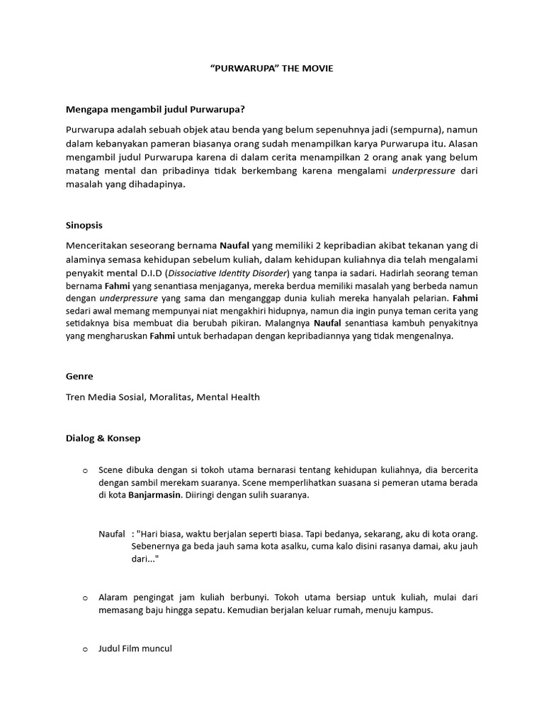 Purwarupa (Storyboard) | PDF