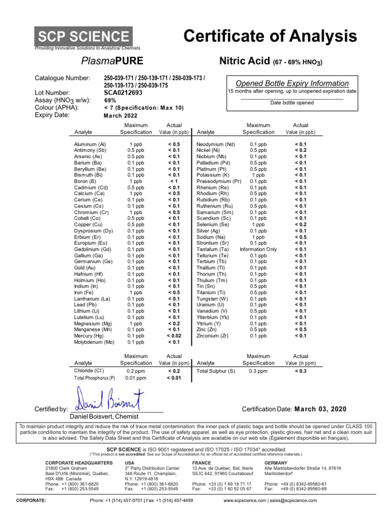 CertifNitric-Acid-HNO3-250-039-175-SCA0212693 | PDF