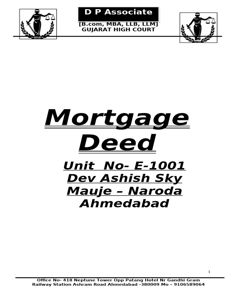 Sale Deed First Page New | PDF