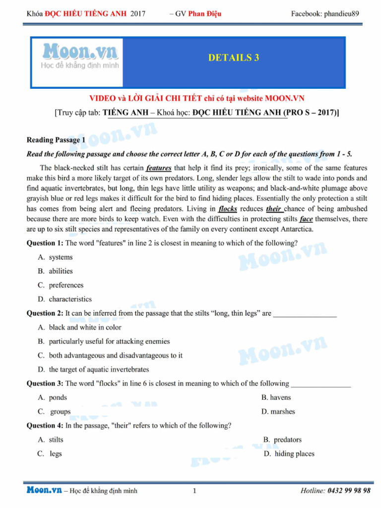 Reading - Details 3 | PDF