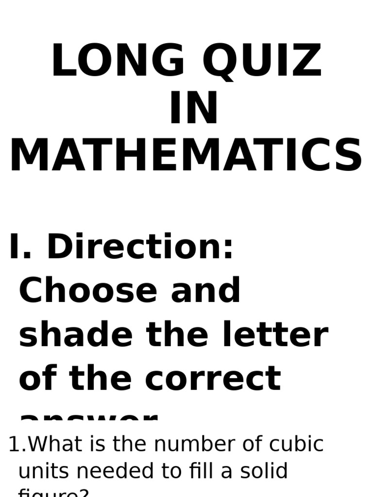 4th Quarter Summative In Mathematics PDF