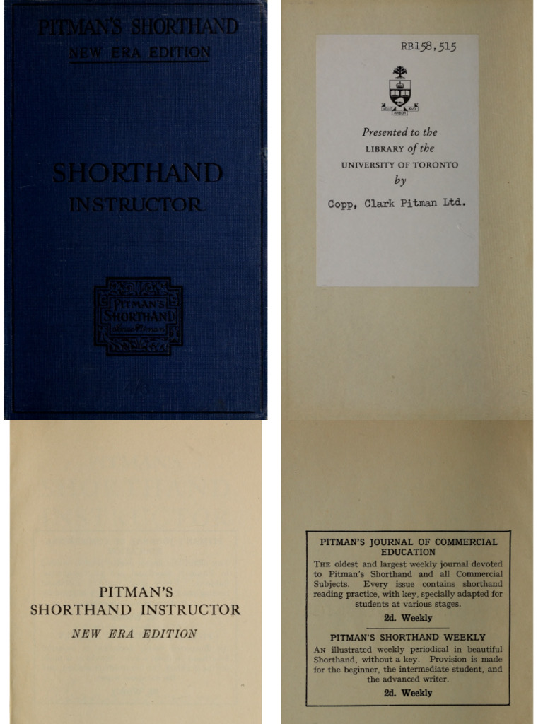 Pitman Shorthand Instructor and Key | PDF