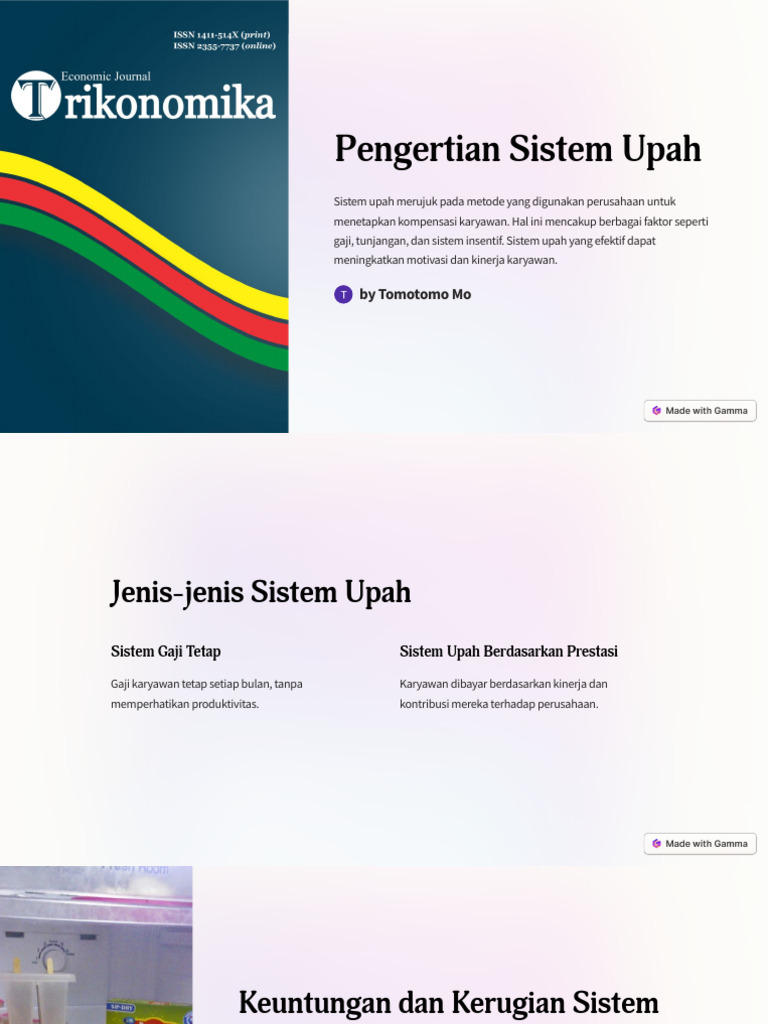 Pengertian Sistem Upah | PDF