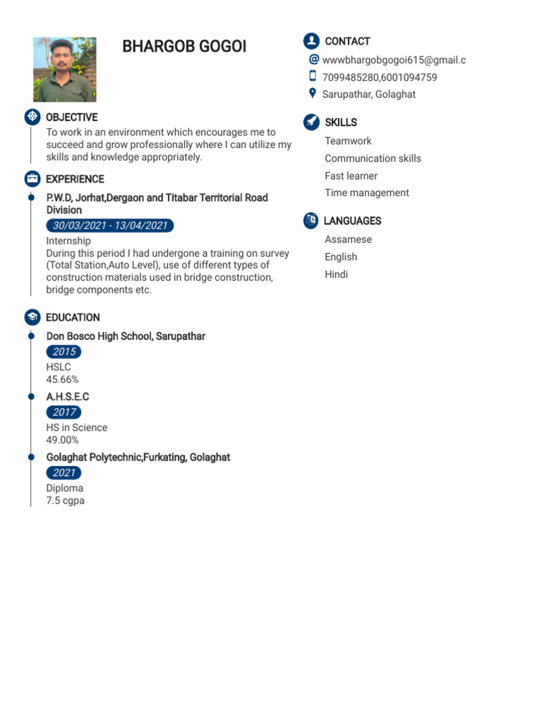 My CV 2024 Bhargab G | PDF