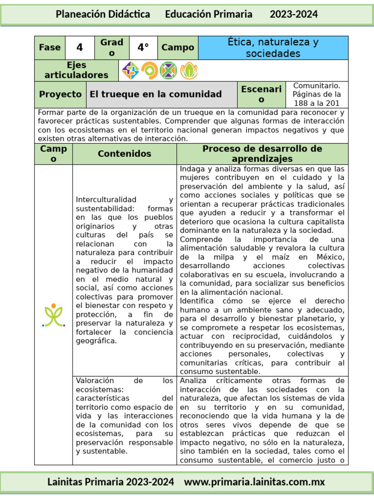 4to Grado Junio - 04 El Trueque en La Comunidad (2023-2024) | PDF