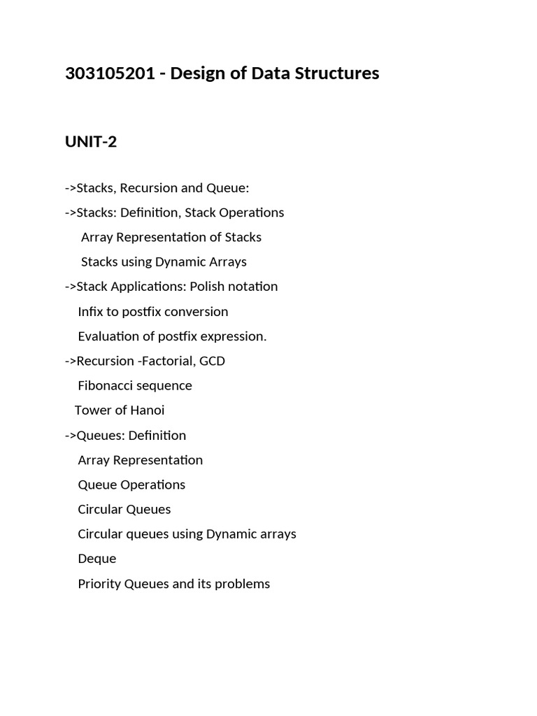 DDS Unit-2 | PDF