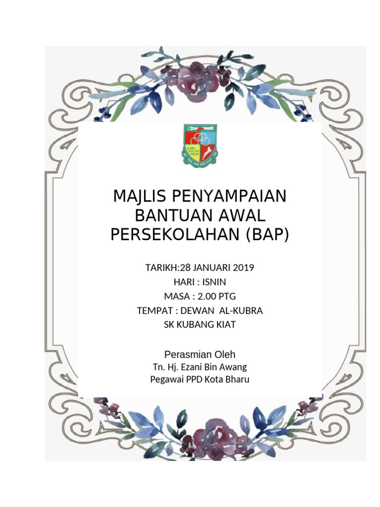 Buku Program BAP 2019 | PDF | Career & Growth | Wellness