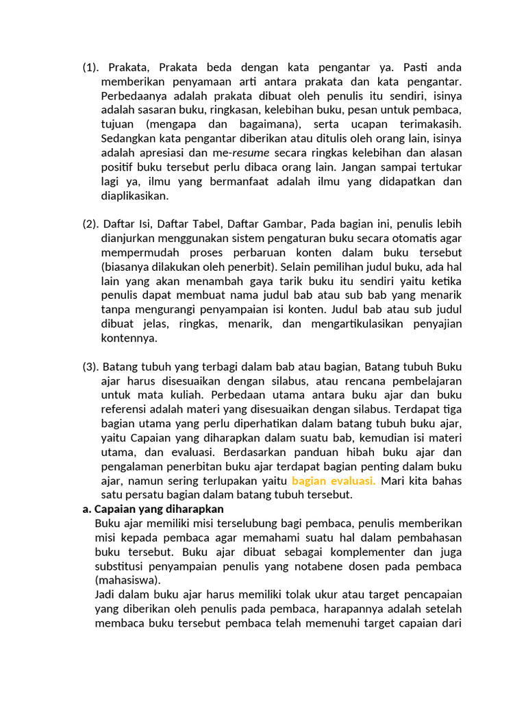 Format Buku Ajar | PDF