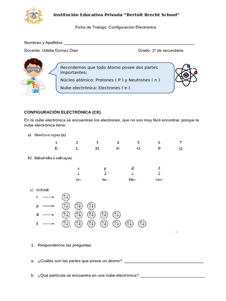 Ficha Configuracion Electronica 1sec | PDF