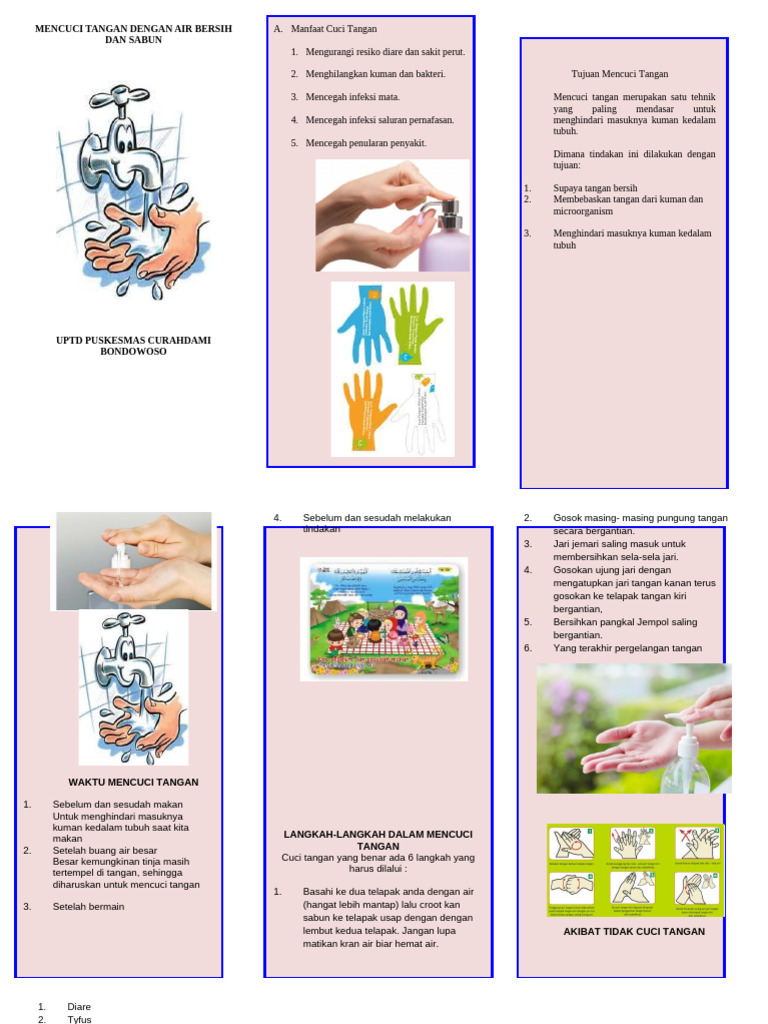 Leaflet Cuci Tangan | PDF