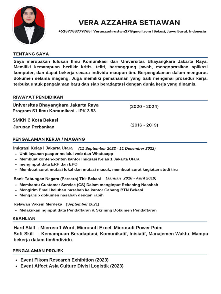 CV. Vera Azzahra Setiawan | PDF