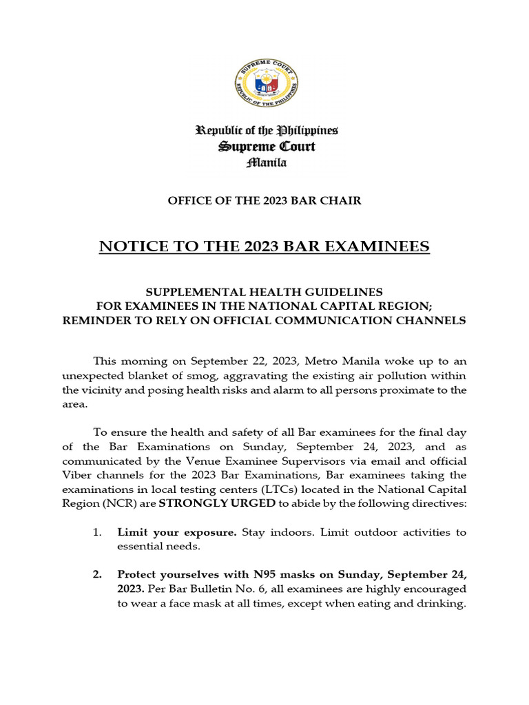 September 22 2023 Notice | PDF