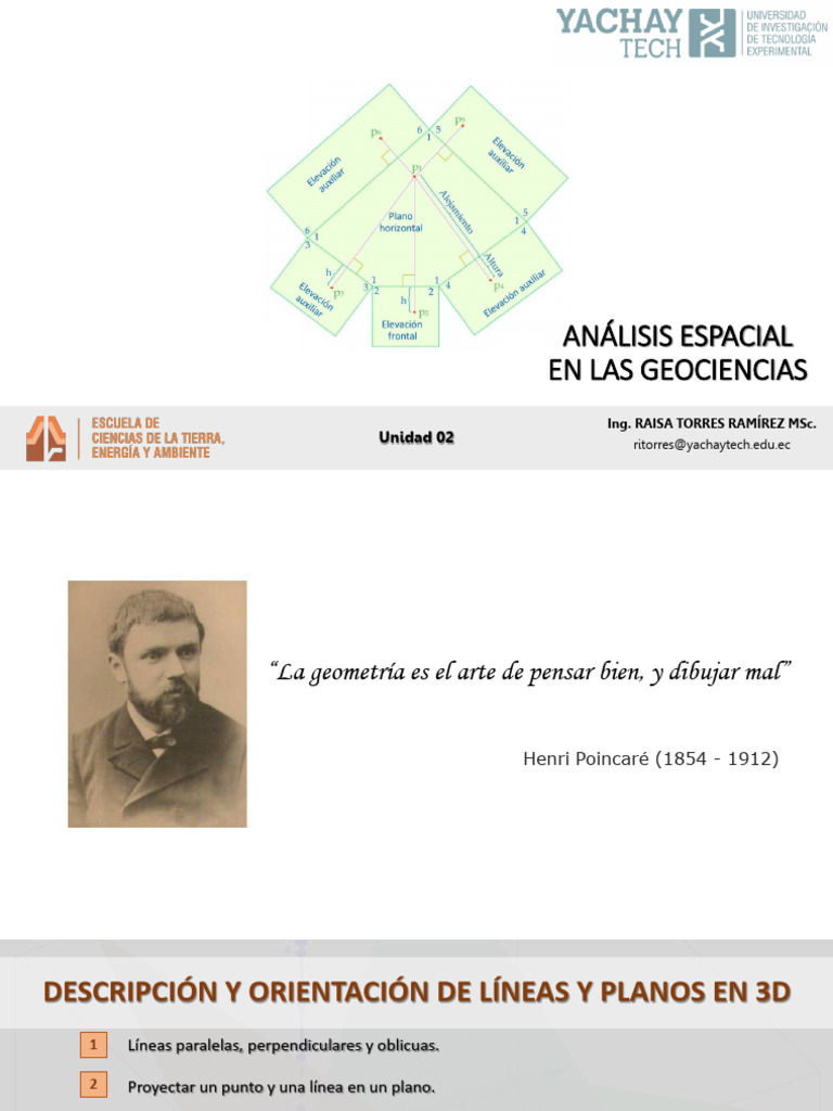 2. Descripción y Orientacion de Lineas y Planos | PDF