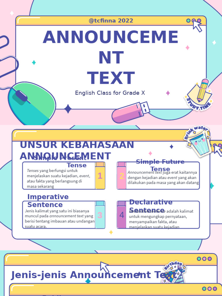 Announcement Text | PDF