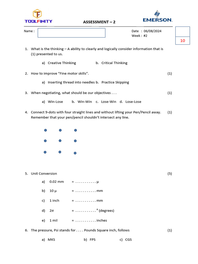 QP - Assessment 2 | PDF
