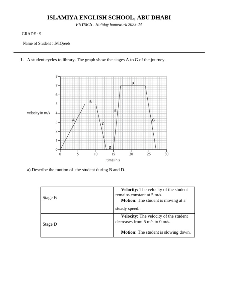 Physics Summer Holiday G9 HW 2023-24 | PDF