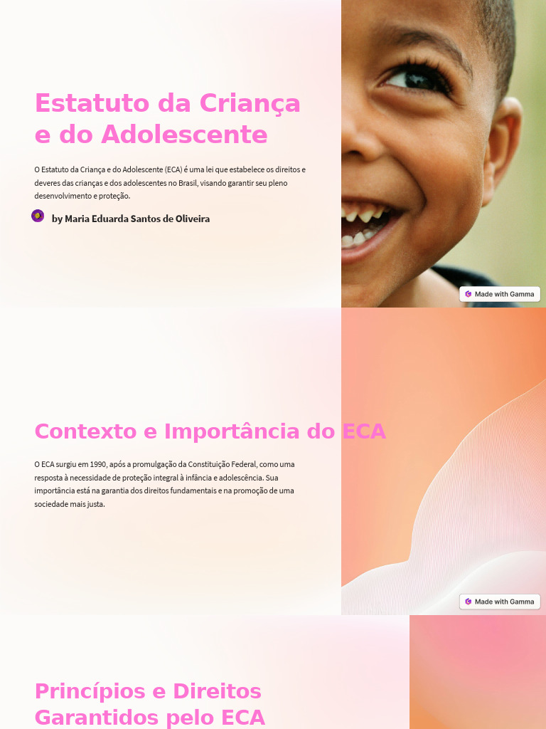 Estatuto Da Crianca e Do Adolescente | PDF