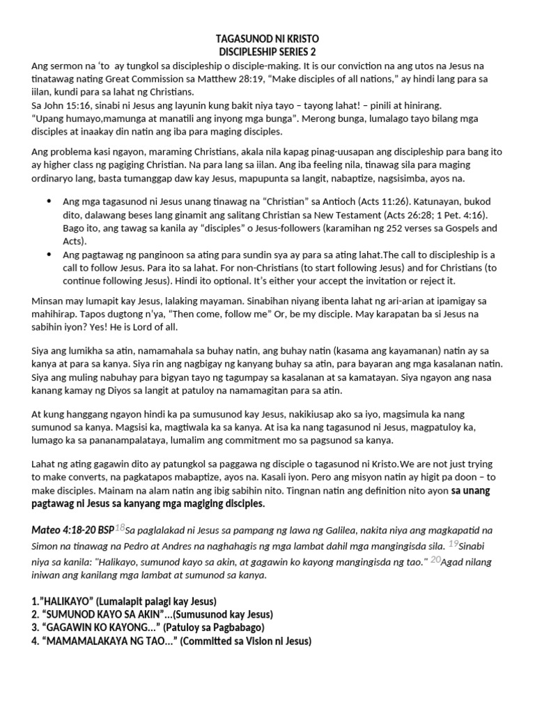 2 Discipleship | PDF