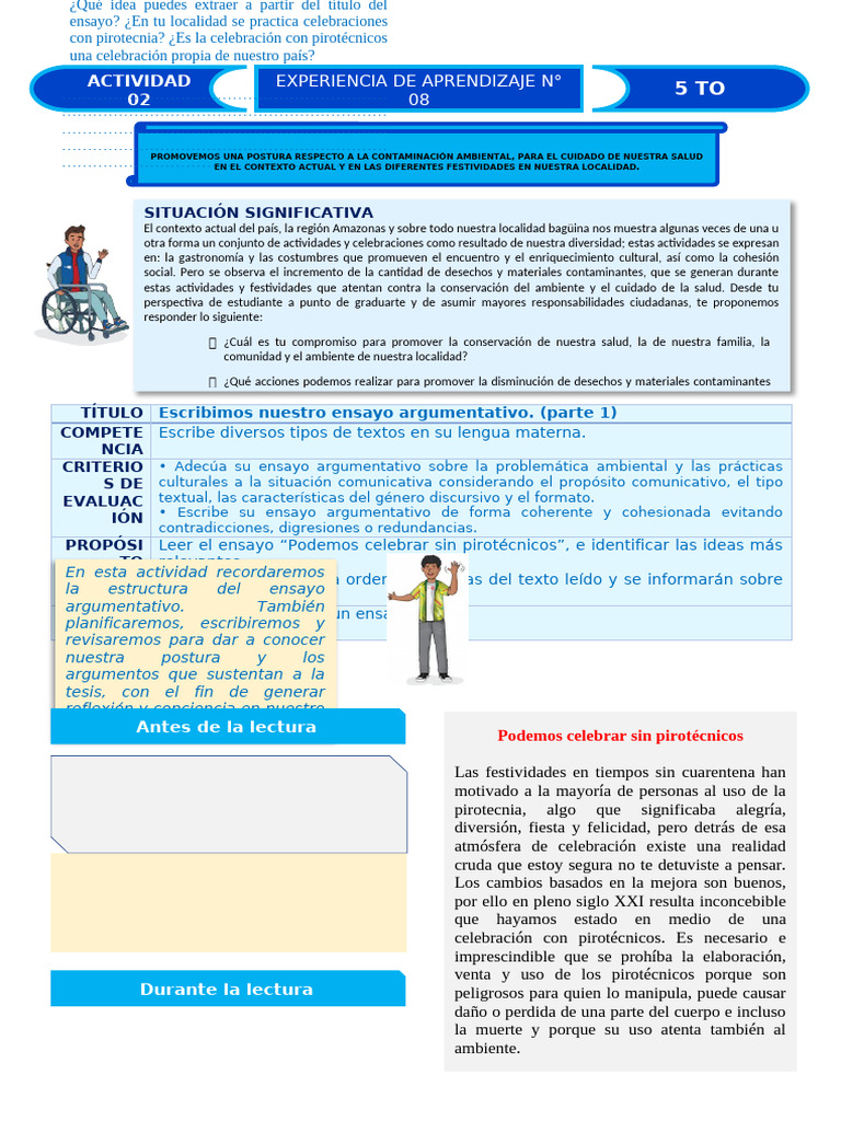 COM EdA 8 - 5to 2 Ficha 2024 | PDF