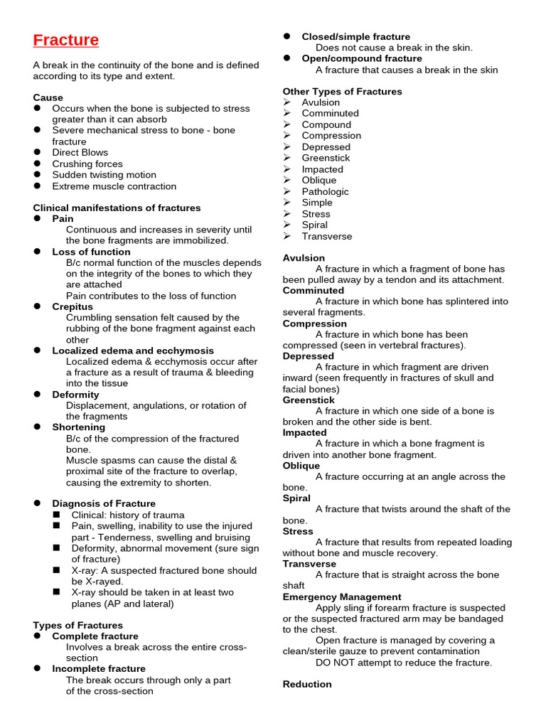 Fracture PDF | PDF