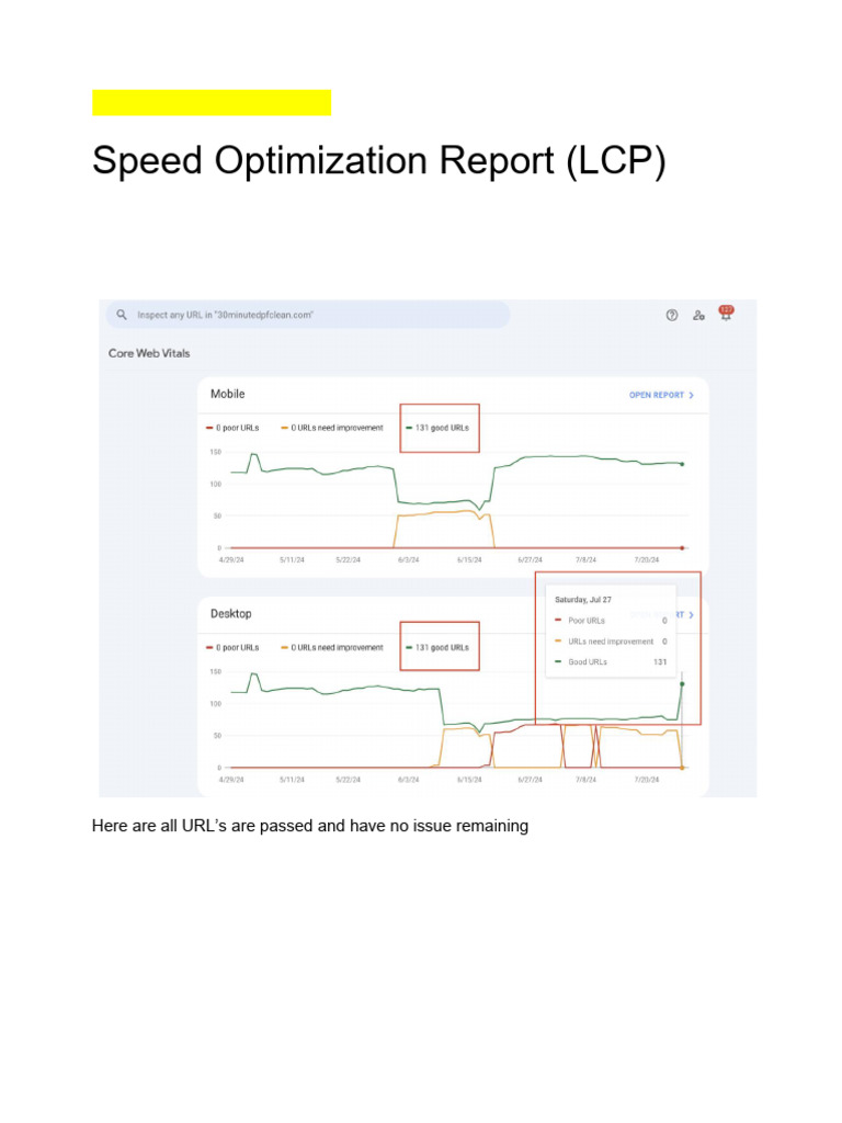 CWV Report: LCP Optimization Summary | PDF