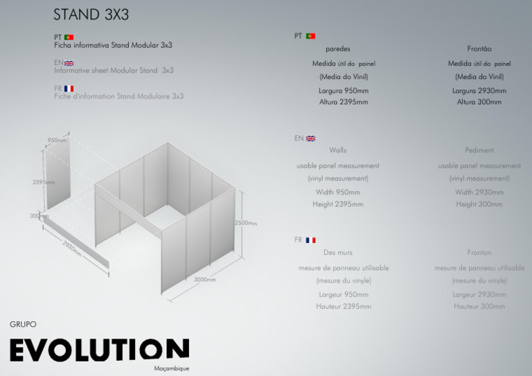 FICHA TECNICA STANDS MODULARES 3x3 (1) | PDF