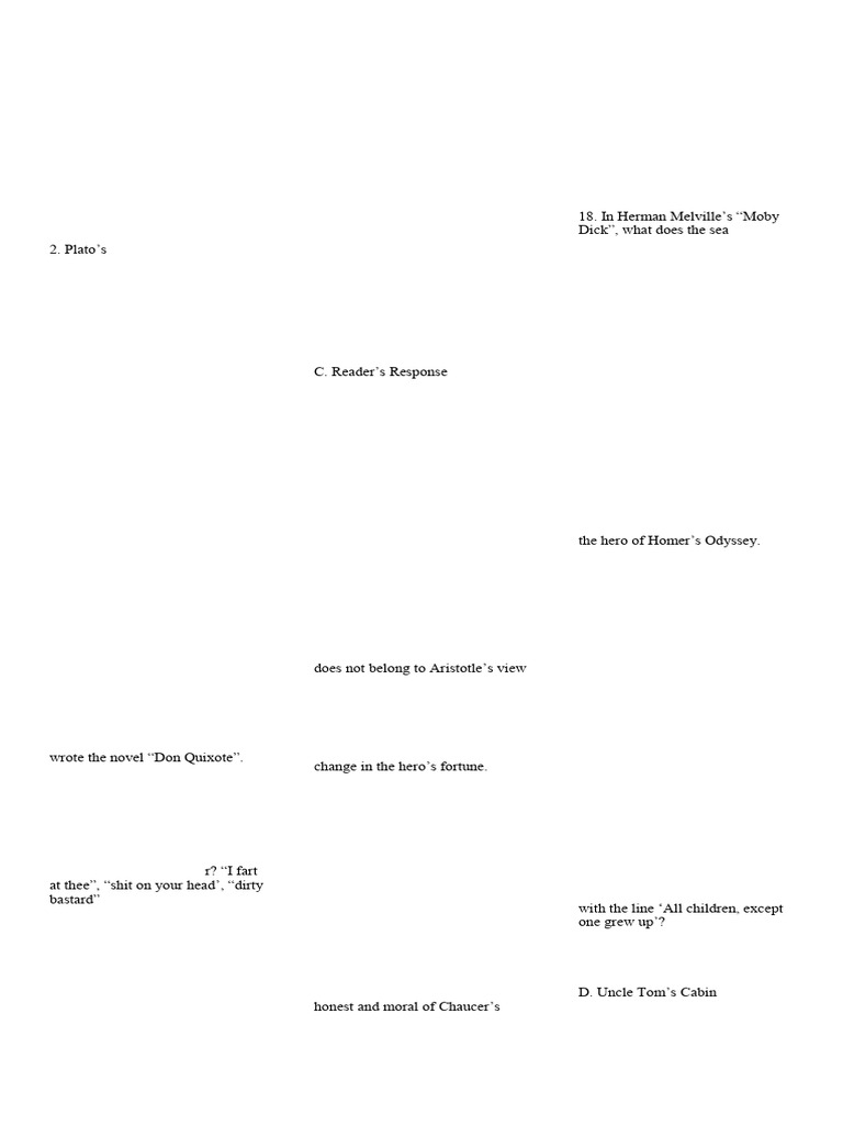 English Major.2(Practice Test) | PDF