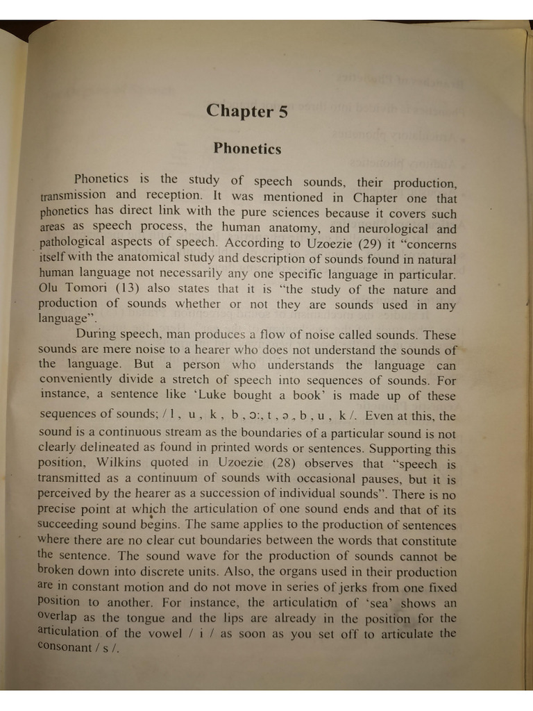 General Linguistic Note Chapter 5 Part 1 | PDF General Linguistic Note Chapter 5 Part 1 | PDF