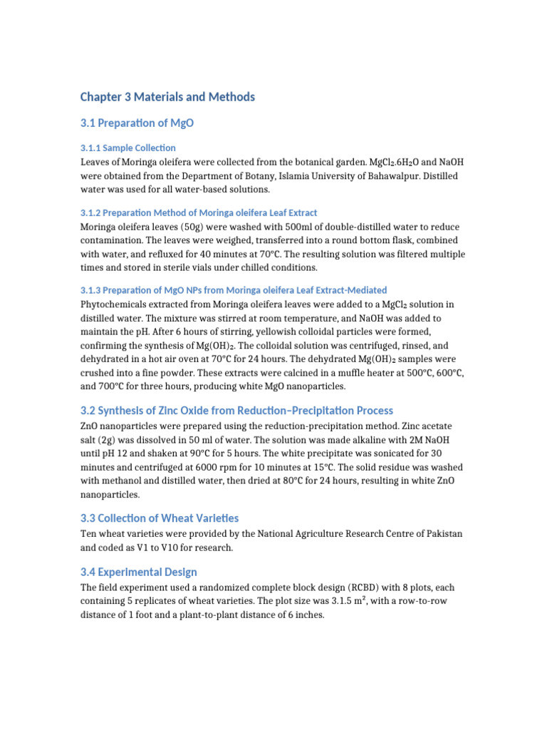 Condensed Materials and Methods | PDF