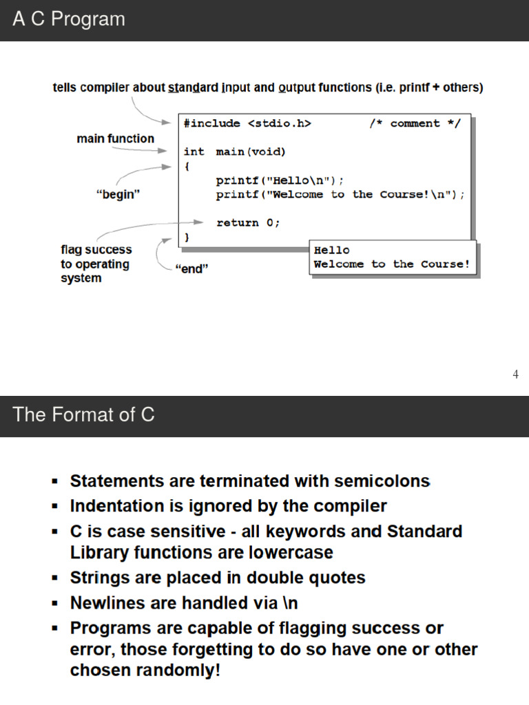 EST102 PROGRAMMING IN C Slides | PDF