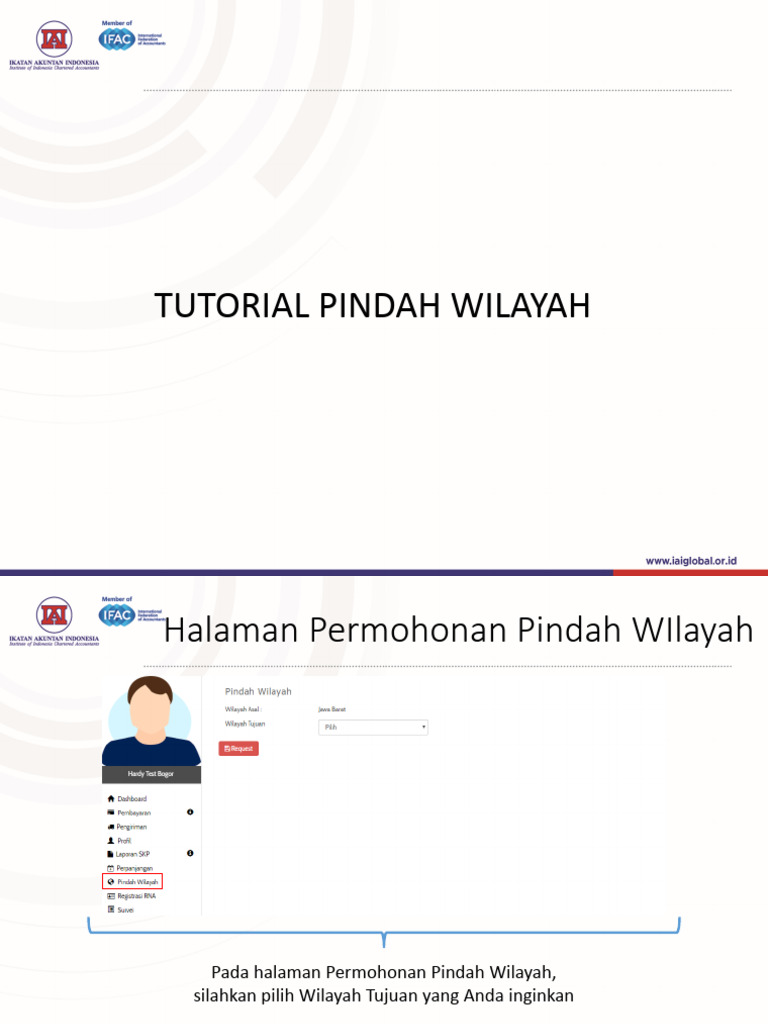 Tutorial Pindah Wilayah | PDF
