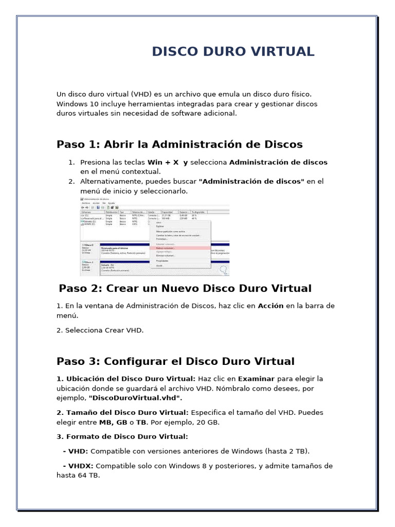 Disco Duro Virtual | PDF