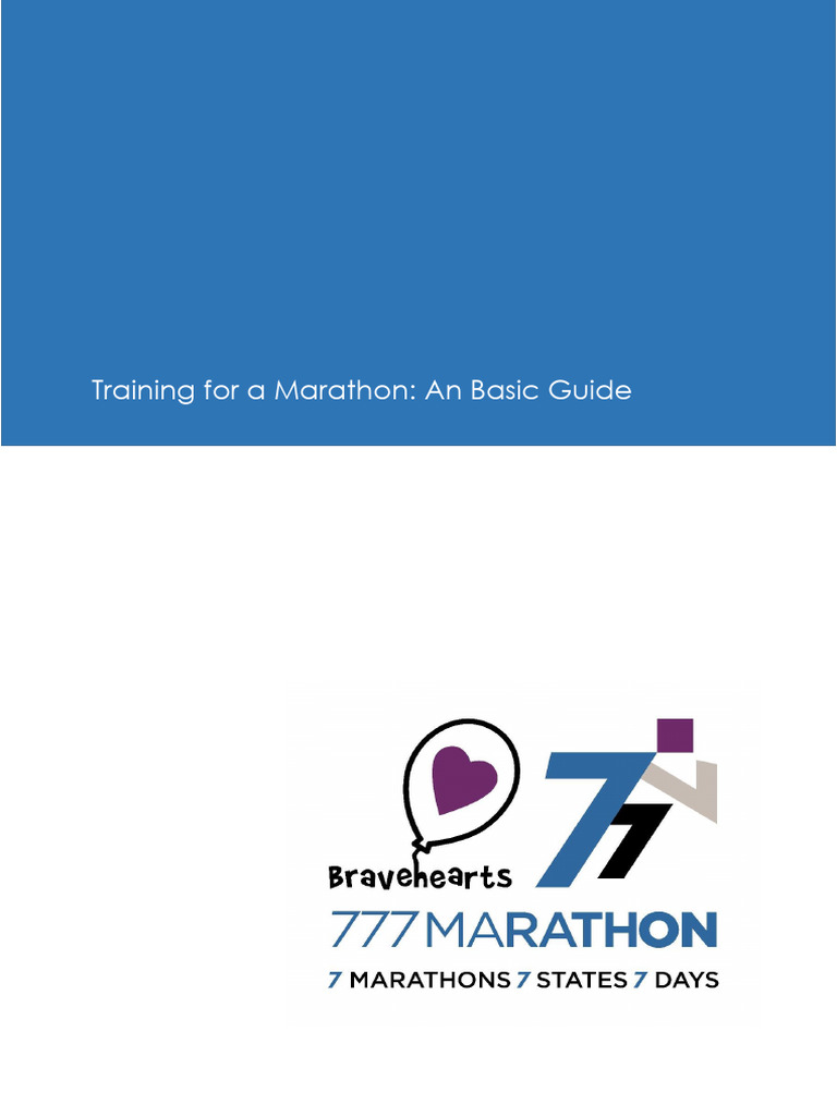 Training For A Marathon Basic Guide | PDF
